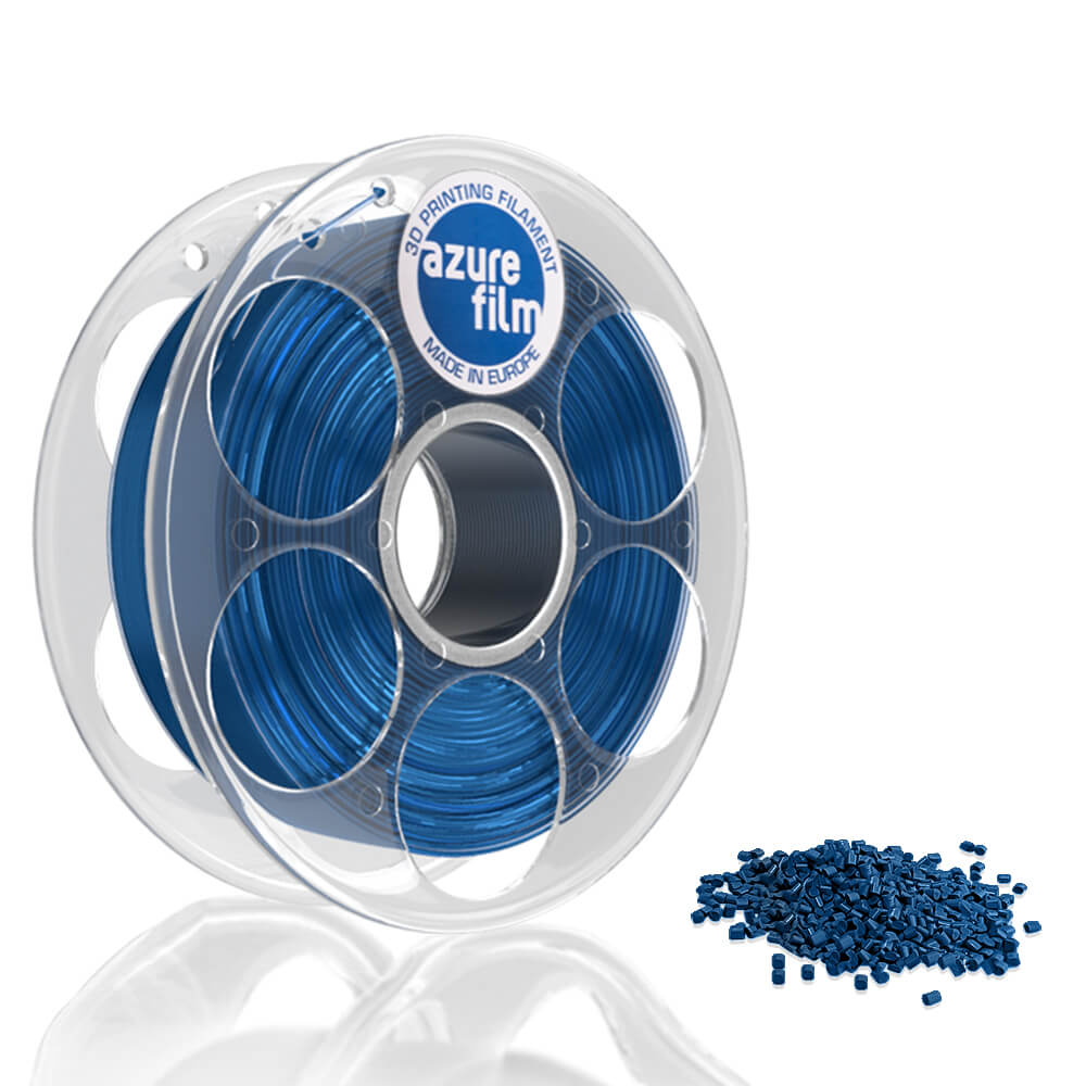 PLA 50g (Amostra) Blue Transparent - Azurefilm - EVOLT - Loja Online ...
