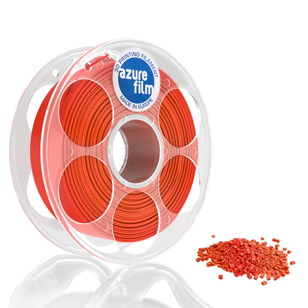 PLA 1kg Neon Red - Azurefilm - EVOLT - Loja Online Portugal