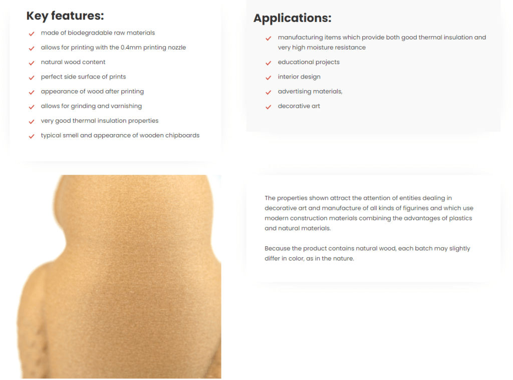 PLA Wood 1kg Ebony Black - Spectrum Filaments - EVOLT - Loja Online ...