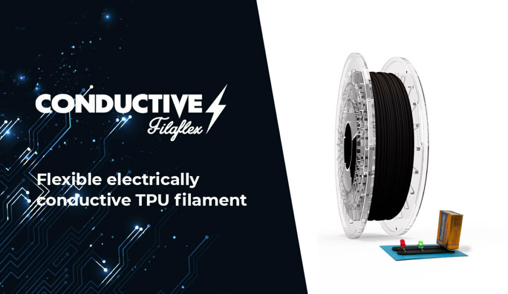 Conductive Filaflex TPU 95A 500g Black - RECREUS