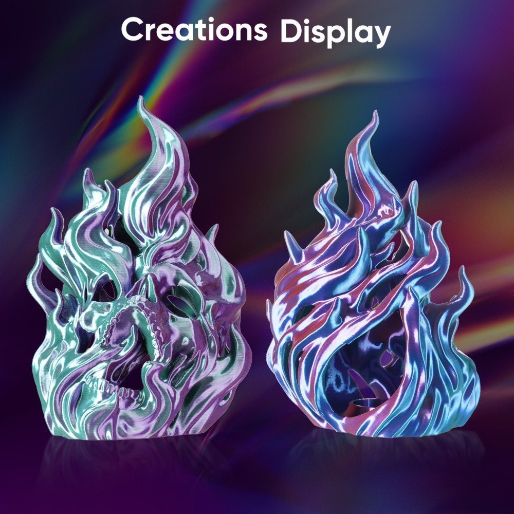 PLA Hyper Speed Silk Quadruple Color 1kg Aurora Dream (Tea Green ...