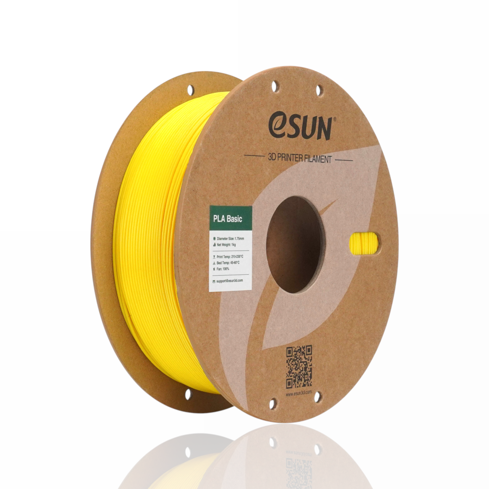 PLA Basic 1kg Yellow - ESUN - EVOLT - Loja Online Portugal