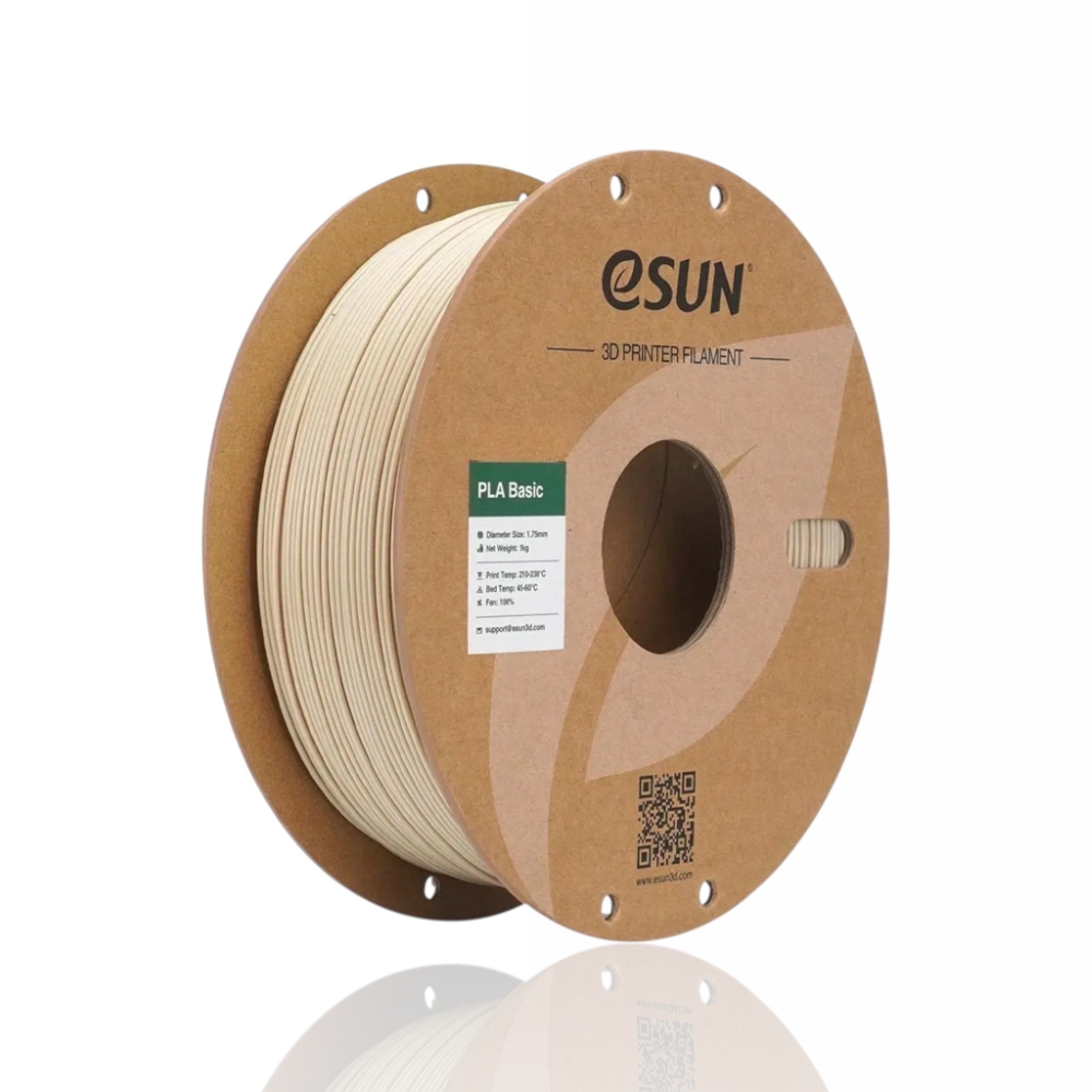 PLA Basic 1kg Bone White - ESUN - EVOLT - Loja Online Portugal