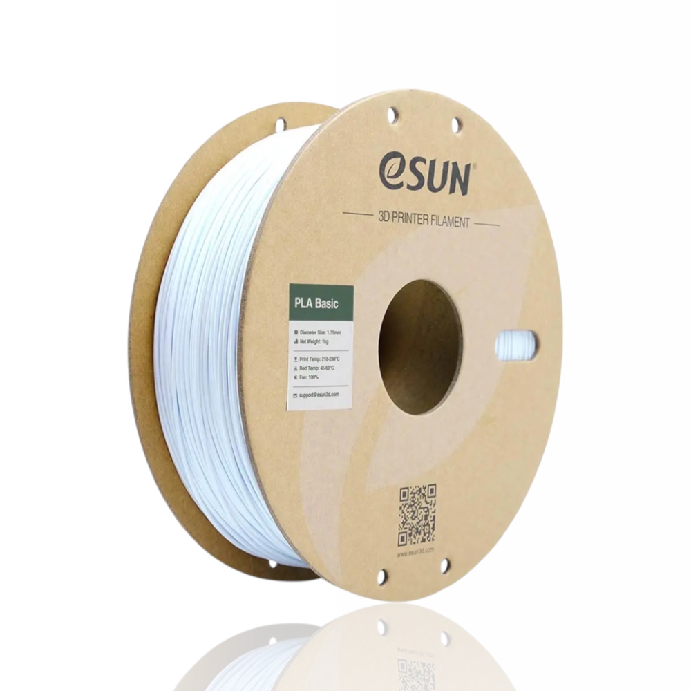 PLA Basic 1kg Cold White - ESUN - EVOLT - Loja Online Portugal